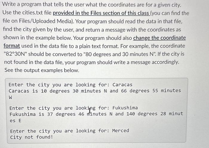 Solved So I got the code down but its producing a bunch of | Chegg.com