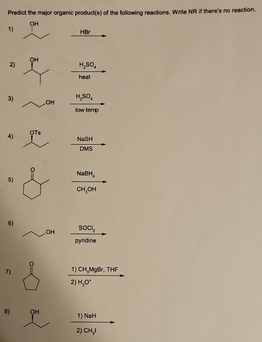 [Solved]: Predict the major organic product(s) of the follow
