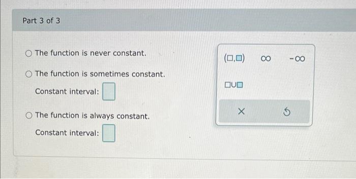 Solved Jse interval notation to write the intervals over | Chegg.com