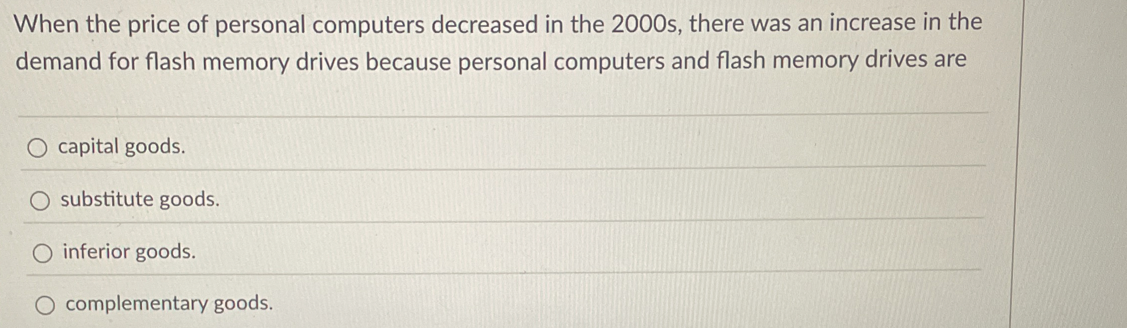 Solved When the price of personal computers decreased in the | Chegg.com
