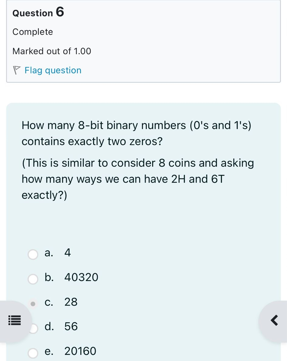 Solved Question 6CompleteMarked out of 1.00Flag questionHow | Chegg.com