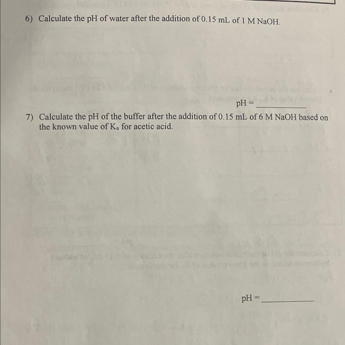 Solved Contents of Beaker Buffer Solution only ent 1) Buffer | Chegg.com