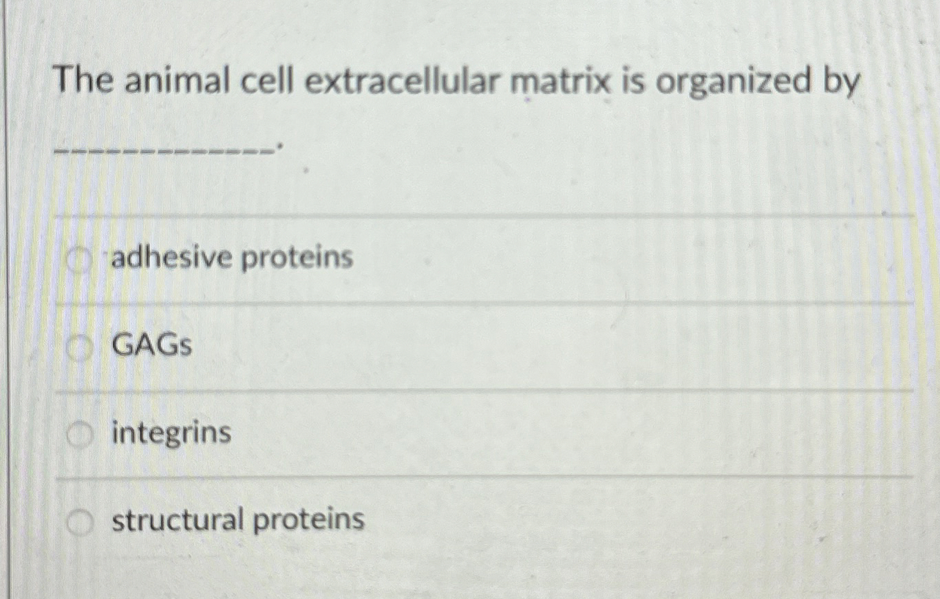 Solved The ability of the extracellular matrix to resist | Chegg.com