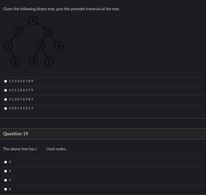 Solved Given the following binary tree, give the preorder | Chegg.com Solved Given the following binary tree, give the preorder | Chegg.com