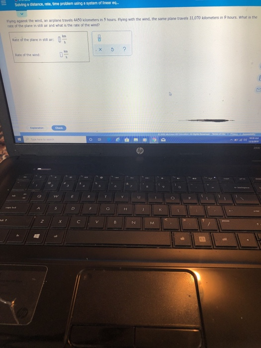 Solved Solving Distance Rate Time Problem Using A System 1639