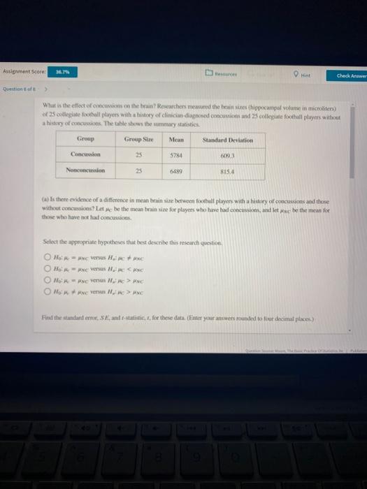 Solved Assignment Score 30.11 Hint Check Answer Questions | Chegg.com