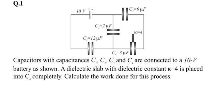 Solved Capacitors with capacitances Cp,Cp,C3 and C1 are | Chegg.com