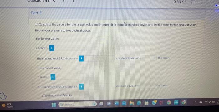 Solved Computer output giving descriptive statistics for the | Chegg.com