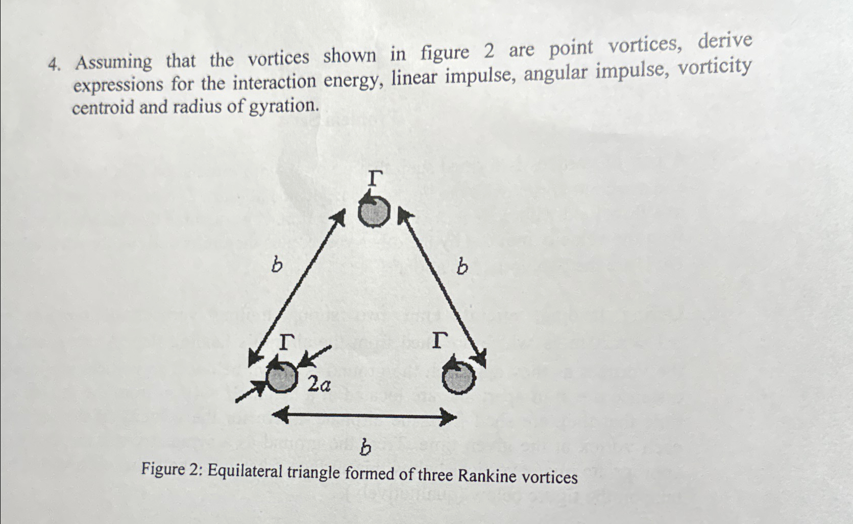 Solved Assuming that the vortices shown in figure 2 ﻿are | Chegg.com