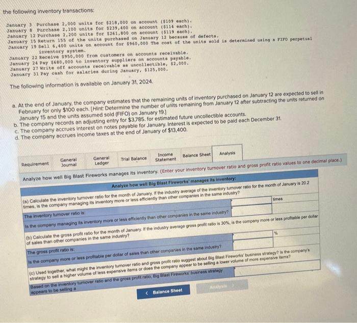 Solved Requirments: 1) Do GENERAL JOURNAL2) Do GENERAK | Chegg.com