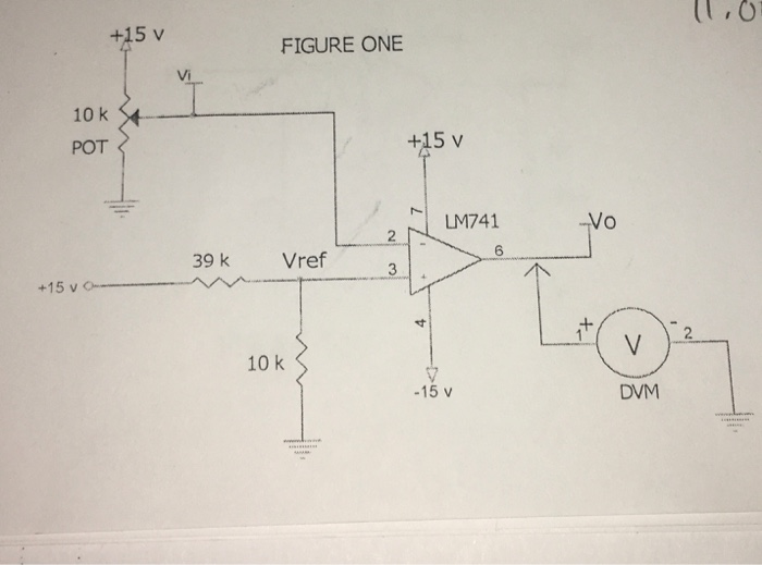 Solved Figure One is an Open Loop Comparator.What is the | Chegg.com