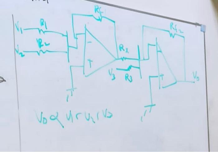 Solved find the Relationship between Vo and (V1,V2,V3) | Chegg.com