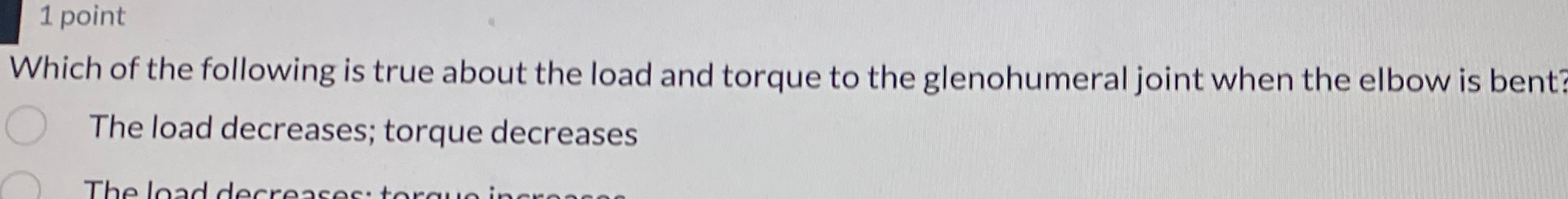 Solved 1 ﻿pointWhich of the following is true about the load | Chegg.com