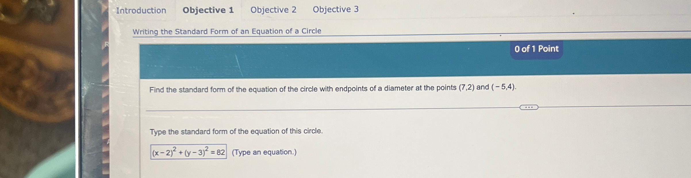 Solved IntroductionObjective 1Objective 2Objective 3Writing | Chegg.com