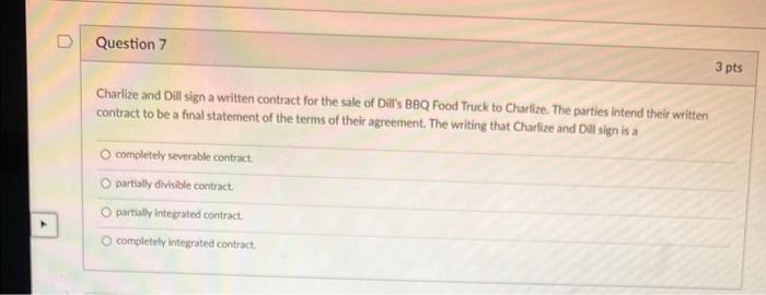 Solved Charlize and Dill sign a written contract for the | Chegg.com Solved Charlize and Dill sign a written contract for the | Chegg.com