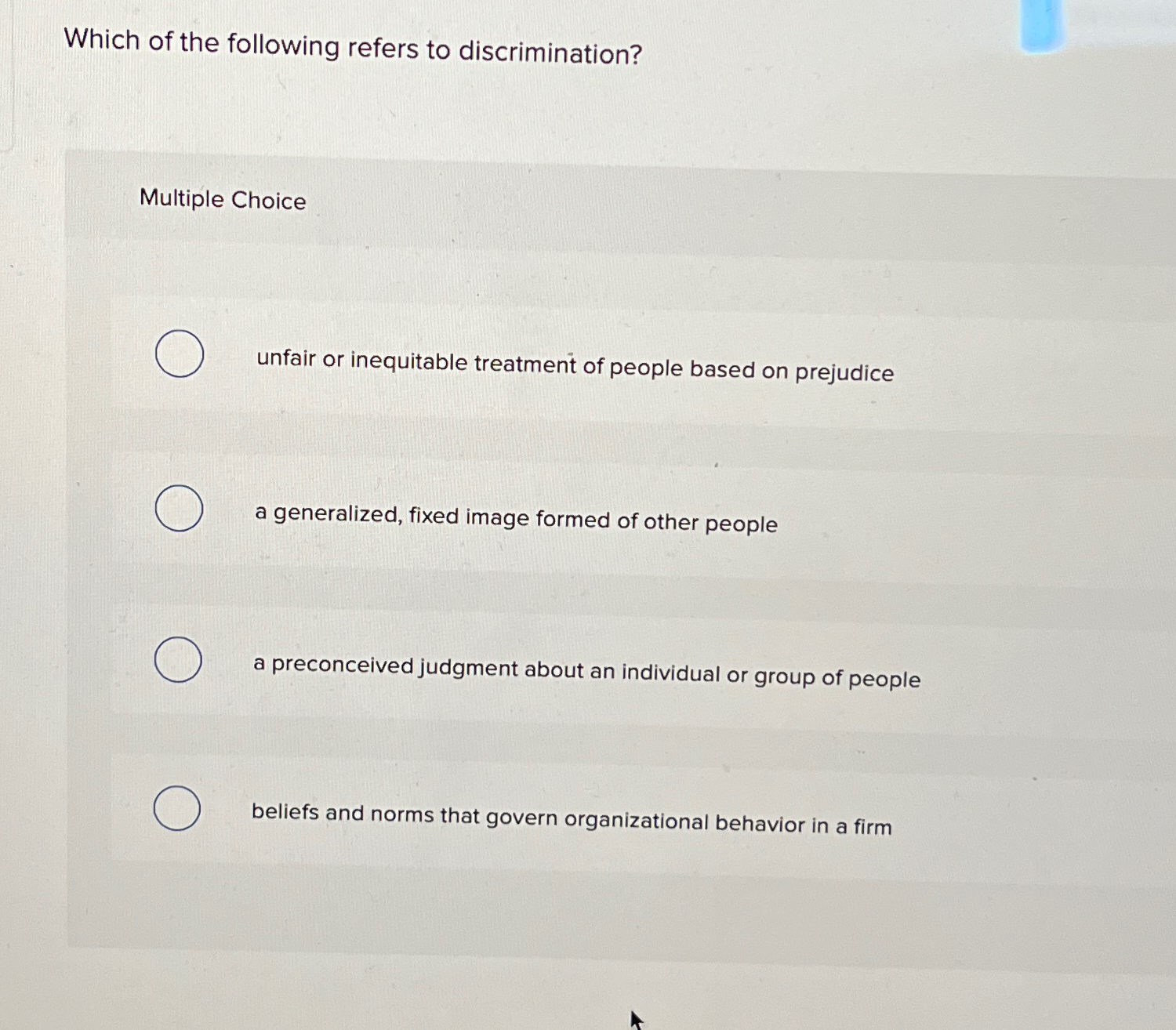 Solved Which of the following refers to | Chegg.com