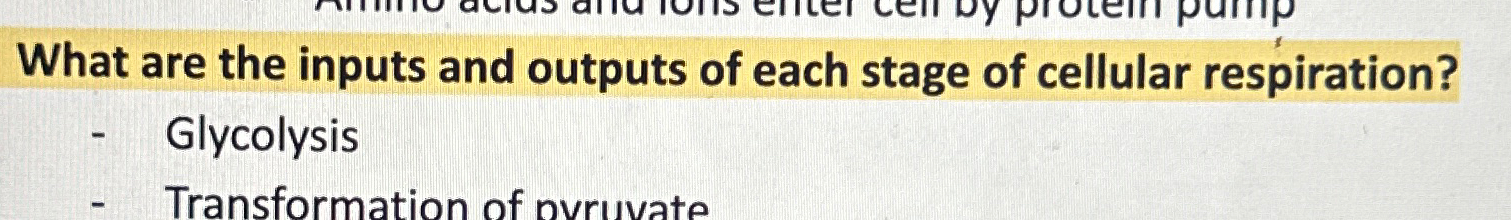 Solved What are the inputs and outputs of each stage of | Chegg.com