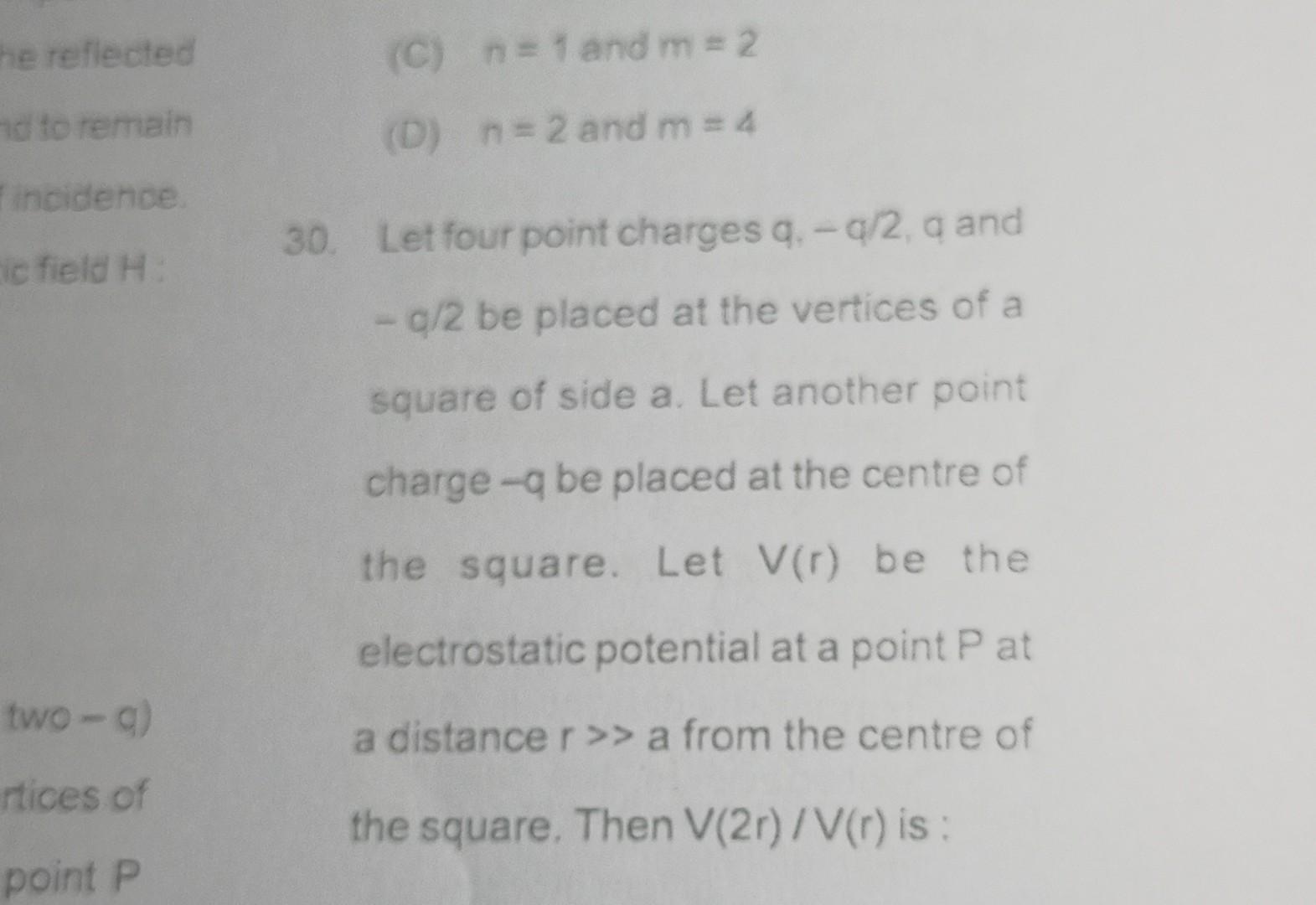 Solved (C) 1/R3 (D) 1/R4 29. When a charged particle emits | Chegg.com