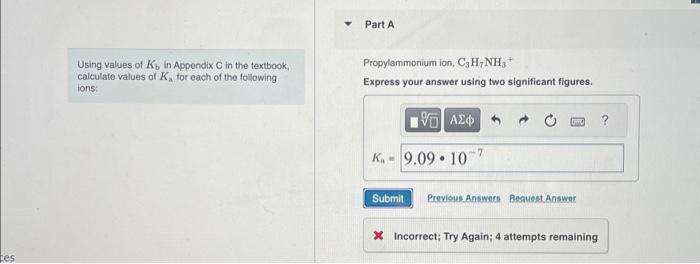 Using values of Kb in Appendix C in the textbook. | Chegg.com