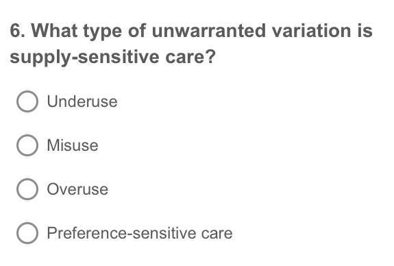 Solved What type of unwarranted variation is | Chegg.com