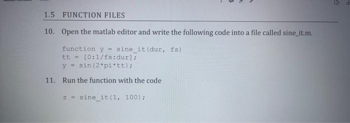 Solved 10. Open the matlab editor and write the following | Chegg.com