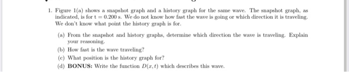 1. Figure 1(a) shows a snapshot graph and a history | Chegg.com