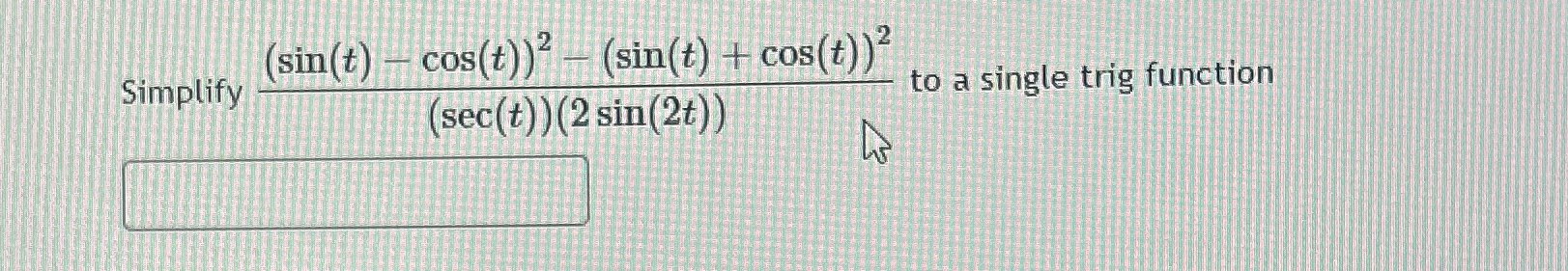 Solved Simplify | Chegg.com