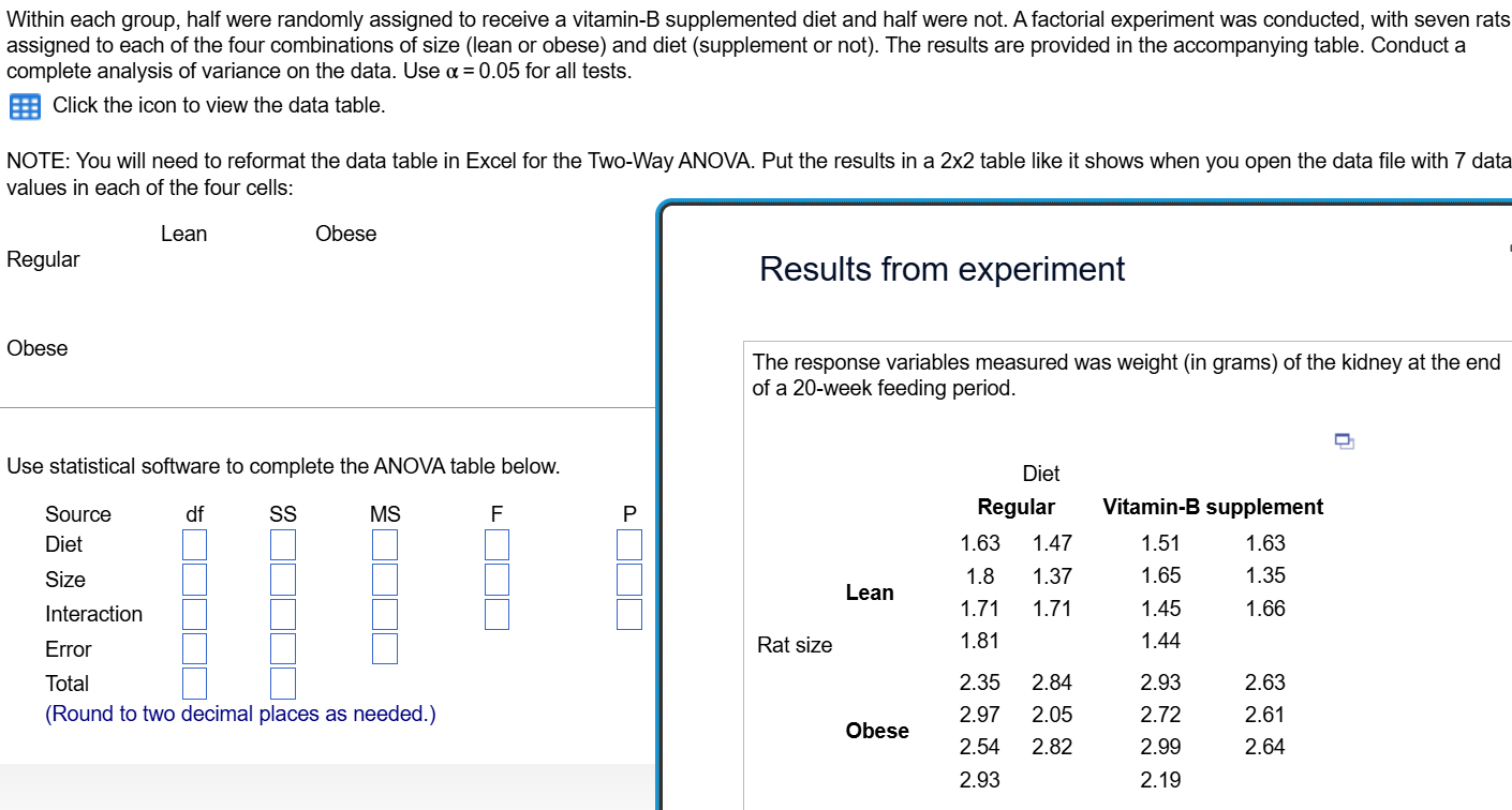 Solved Within each ﻿group, half were randomly assigned to | Chegg.com