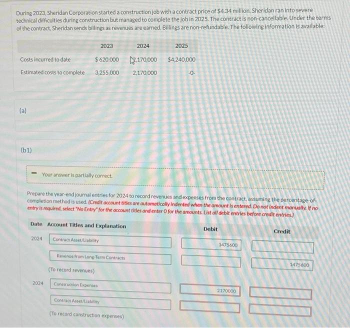 Solved During 2023 , Sheridan Corporation started a | Chegg.com