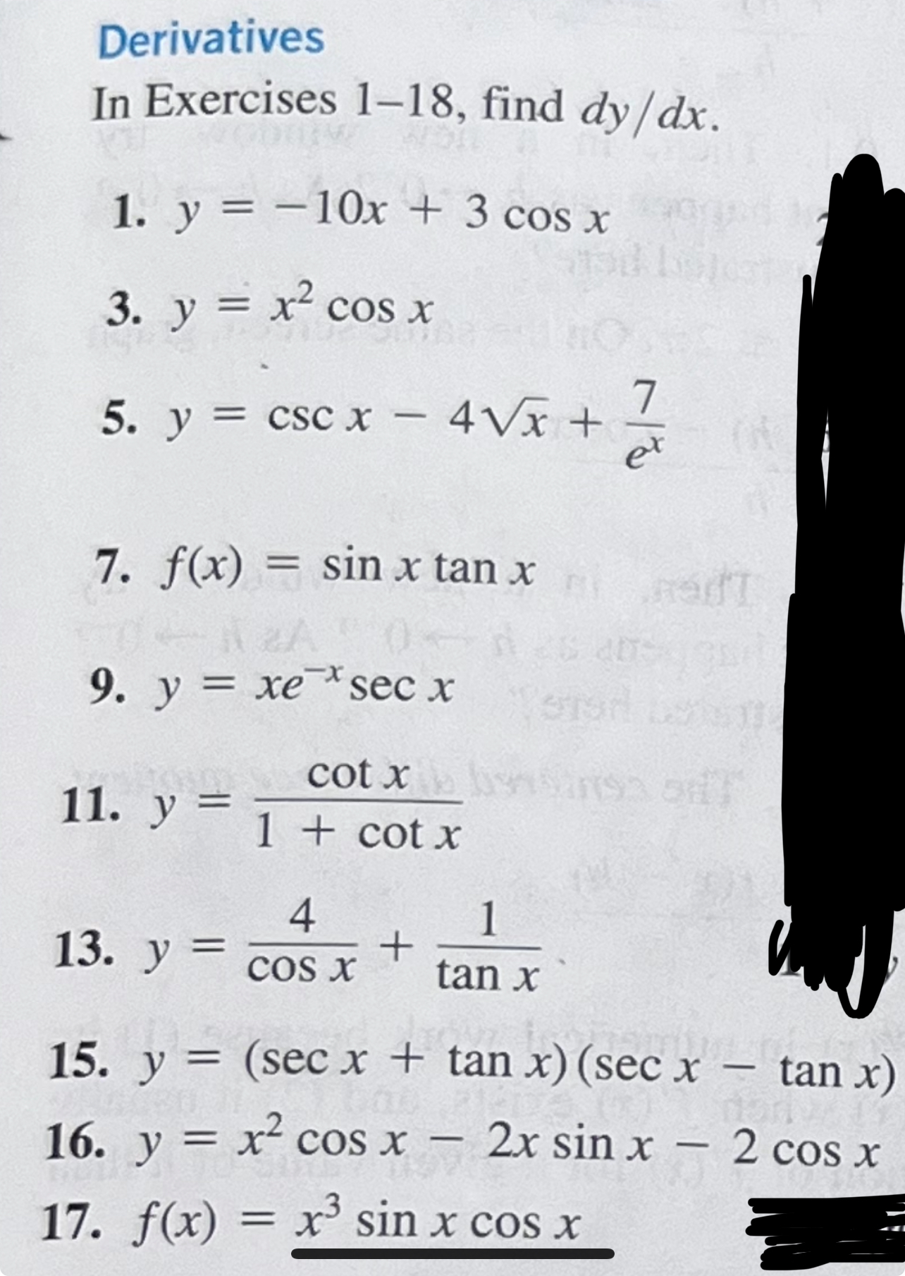 Solved DerivativesIn Exercises 1-18, find dydx.y=cotx1+cotx | Chegg.com Solved DerivativesIn Exercises 1-18, find dydx.y=cotx1+cotx | Chegg.com