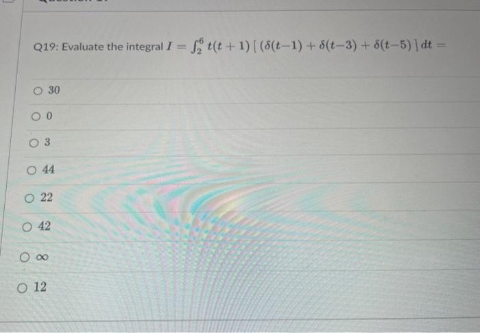 Solved Q19: Evaluate the integral \\( I=\\int_{2}^{6} | Chegg.com
