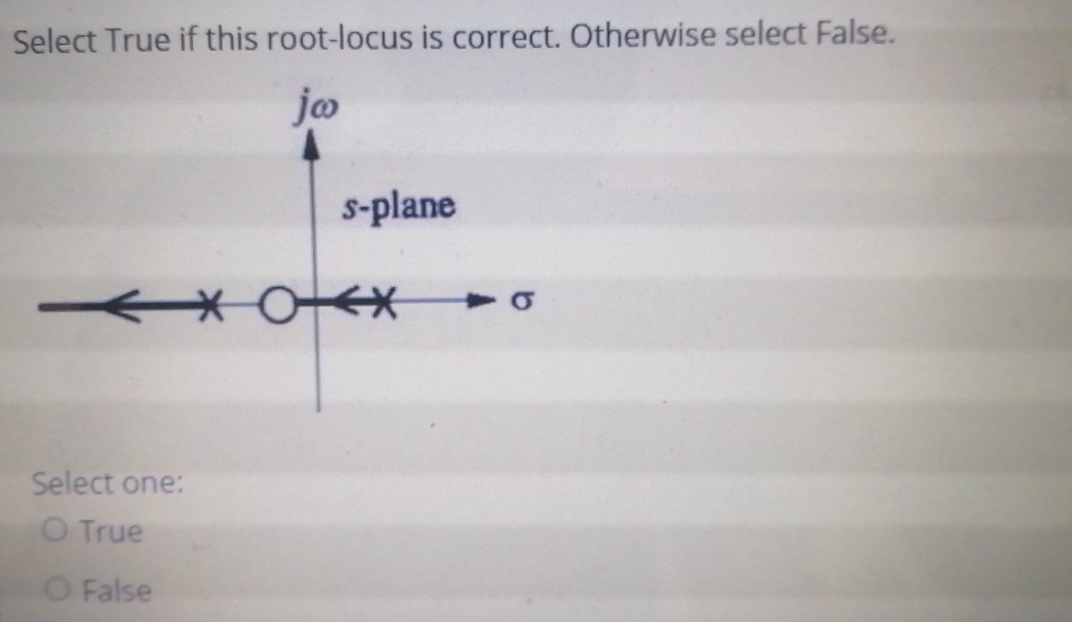 Solved Select True if this root-locus is correct. Otherwise | Chegg.com