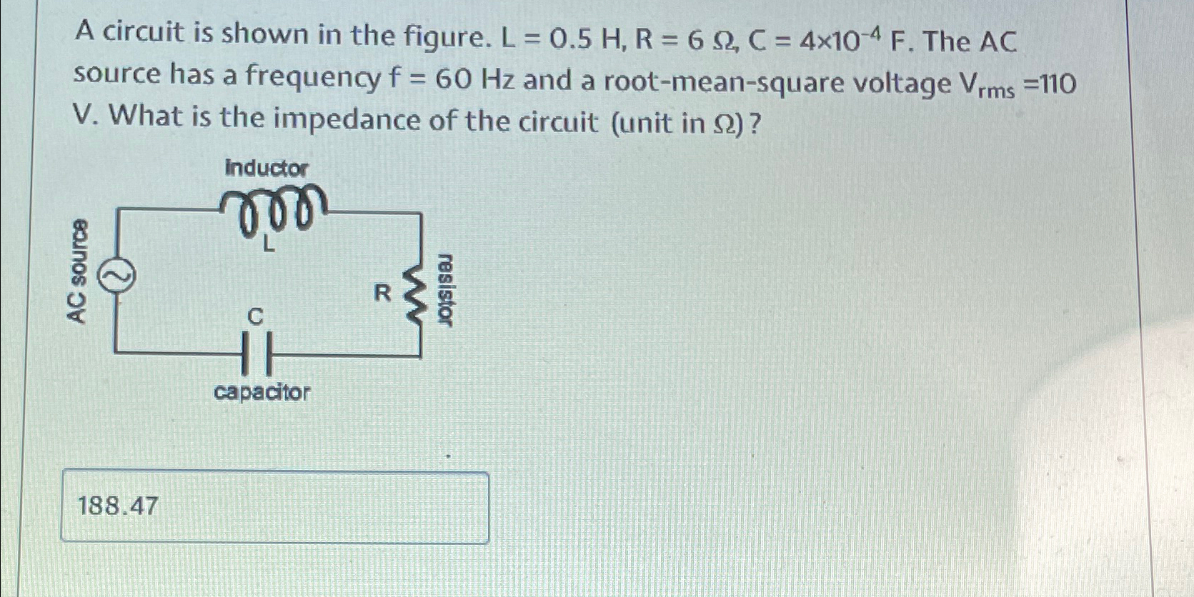 Solved A circuit is shown in the figure. | Chegg.com