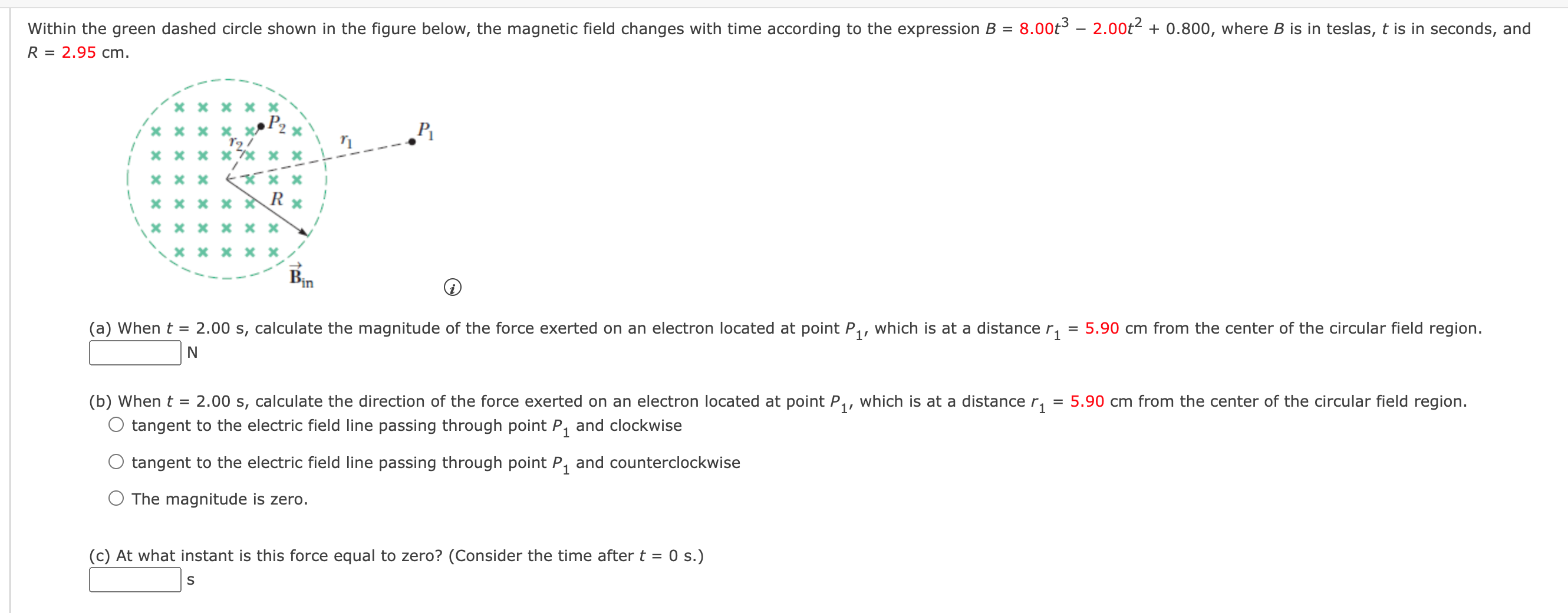 Solved Within the green dashed circle shown in the figure | Chegg.com