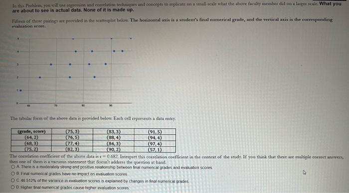 Solved In this Problem, poa will use segression and | Chegg.com