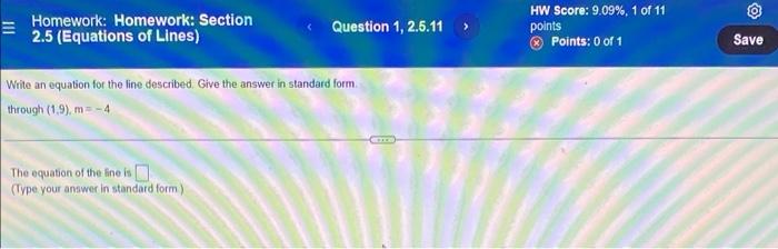 Solved Homework: Homework: Section 2.5 (Equations of Lines) | Chegg.com