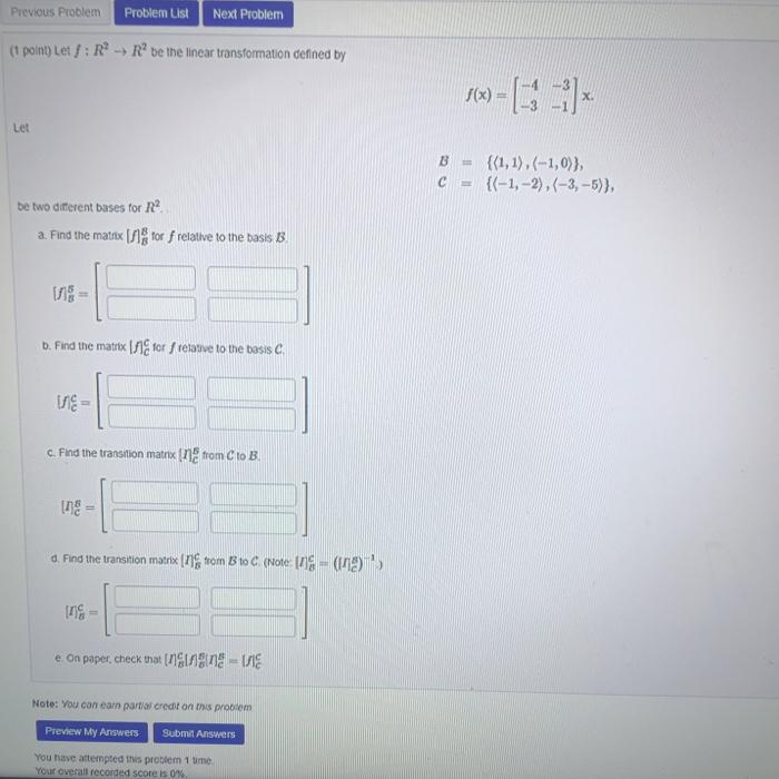 Solved Previous Problem Problem Ust Next Problem 1 Point 3573