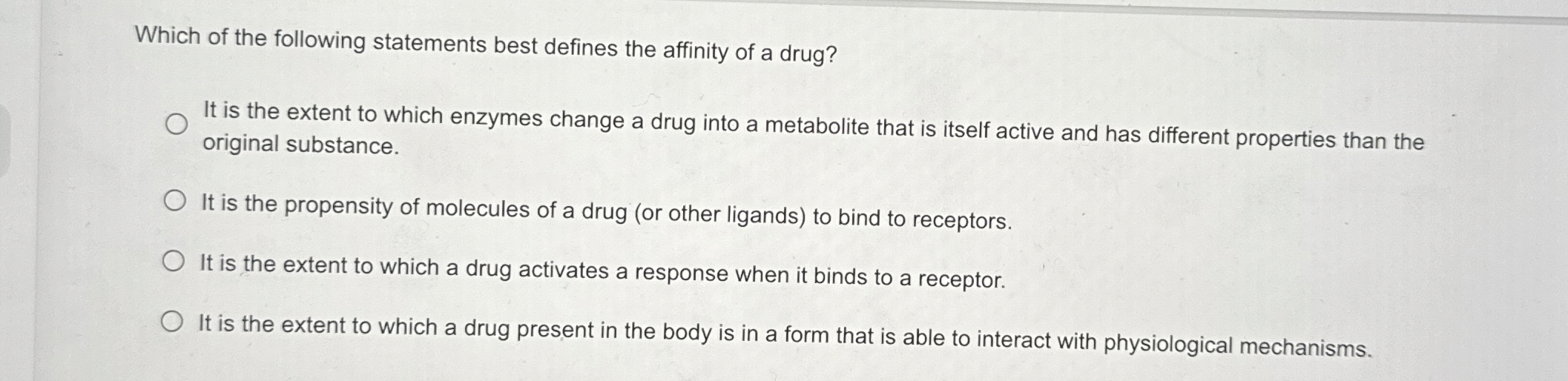 Solved Which of the following statements best defines the | Chegg.com