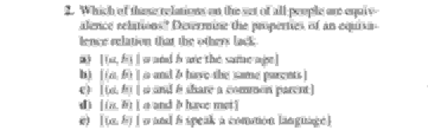 Solved Rosen's textbook chapter 9 (8th edition) ﻿Discrete | Chegg.com