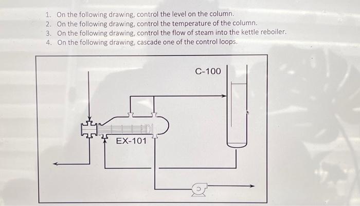 draw a scenario on how to control the level on the | Chegg.com