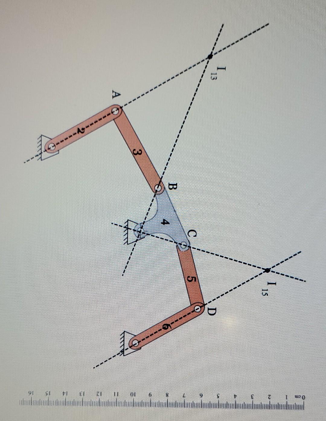 Solved Consider the linkage diagram shown below. At the | Chegg.com
