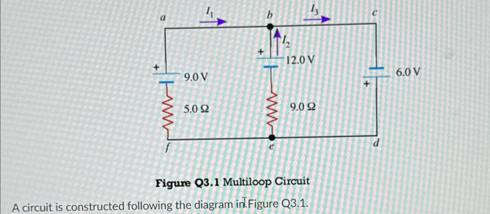 Solved Figure Q3.1 ﻿Multiloop CircuitA circuit is | Chegg.com