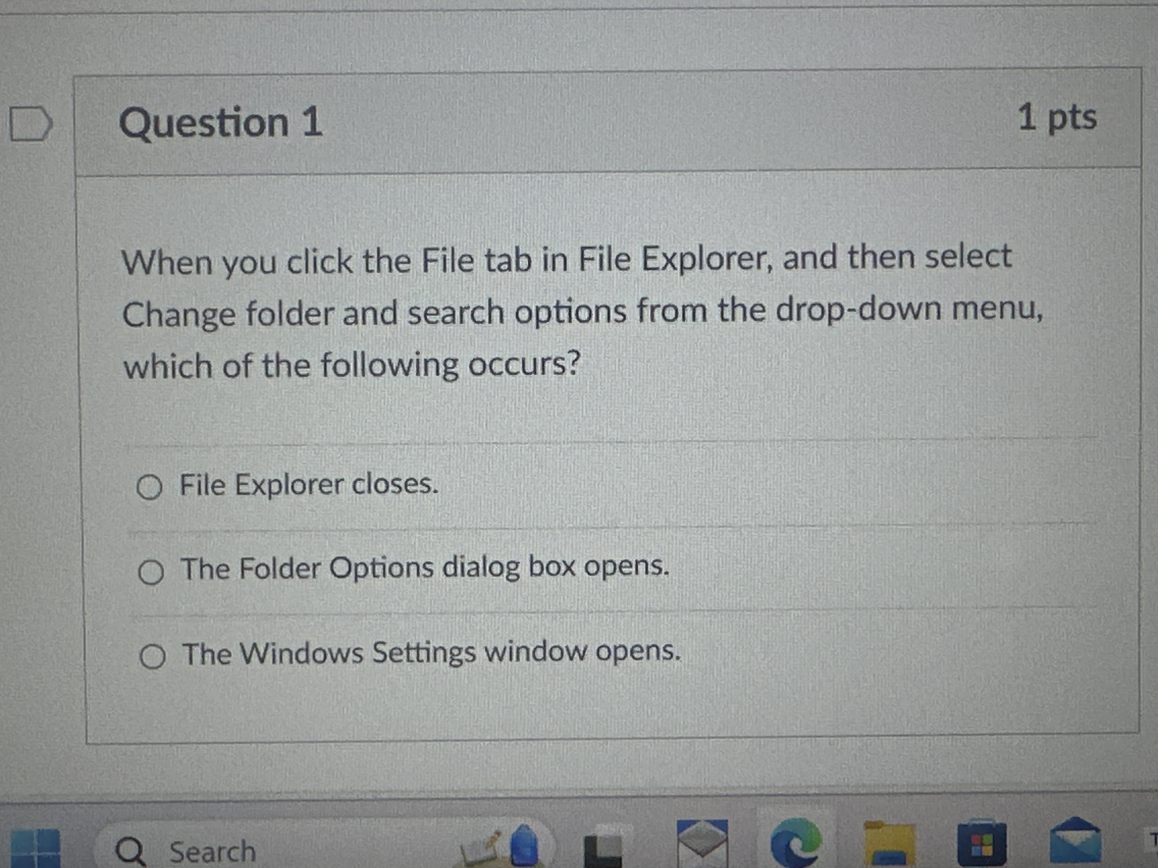Solved Question 1When you click the File tab in File | Chegg.com