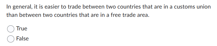 Solved In general, it is easier to trade between two | Chegg.com