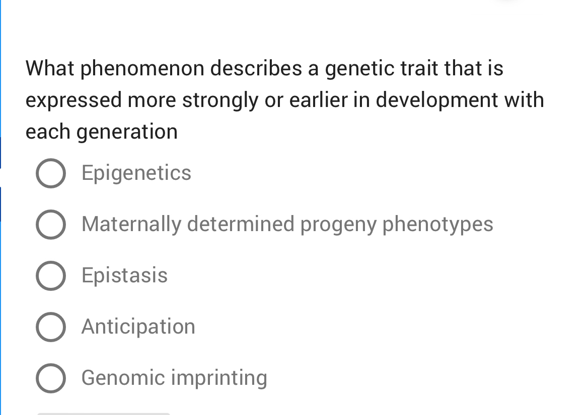 Solved What phenomenon describes a genetic trait that | Chegg.com
