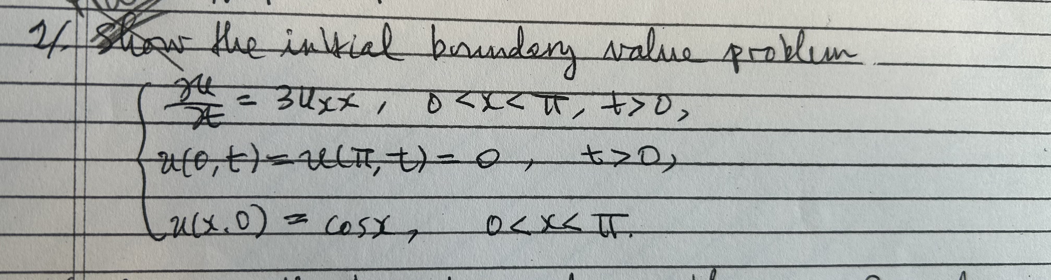 Solved Show Prove the intial Boundary value | Chegg.com