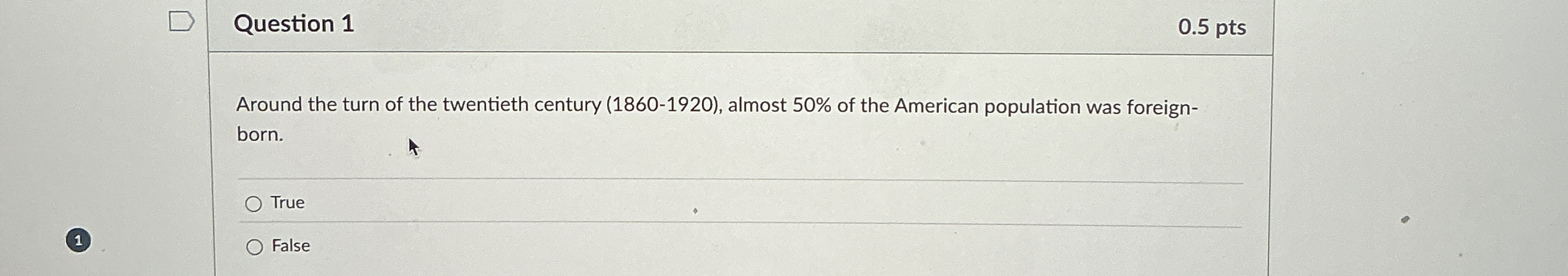 Solved Question 1Around the turn of the twentieth century | Chegg.com