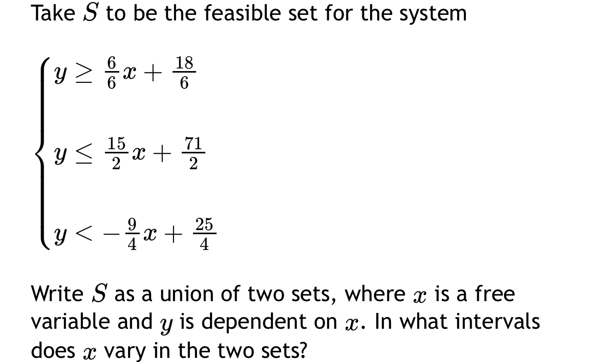 Solved Take S ﻿to be the feasible set for the | Chegg.com