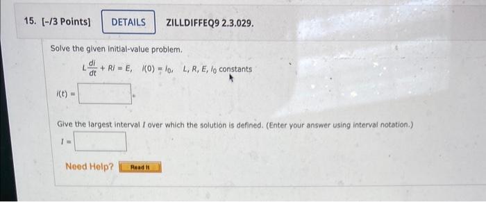 Solved Solve the given initial-value problem. | Chegg.com
