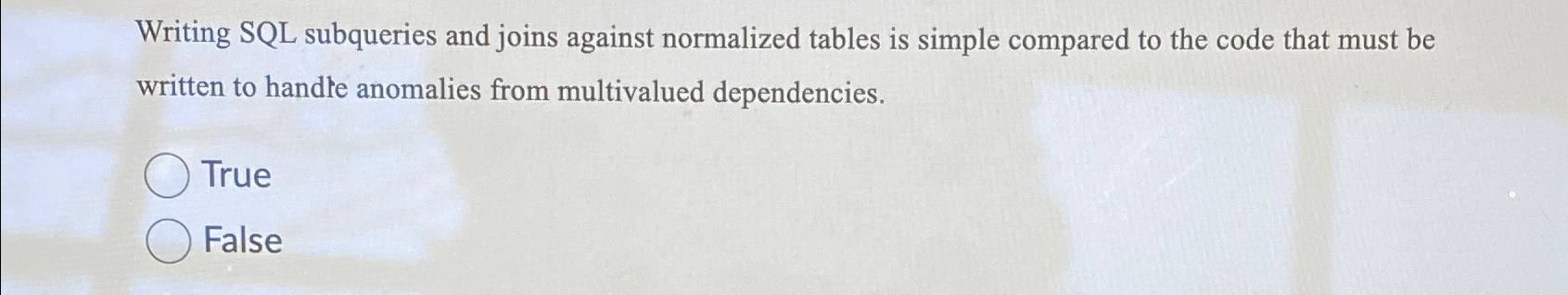 Solved Writing SQL subqueries and joins against normalized | Chegg.com